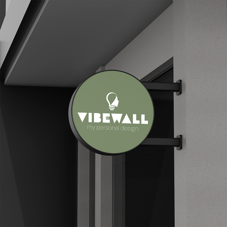 Round Projecting Sign – Vibewall